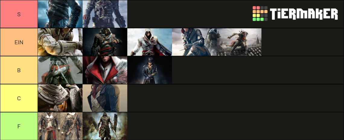 Assassin's Creed Main Robes Tier List (Community Rankings) - TierMaker
