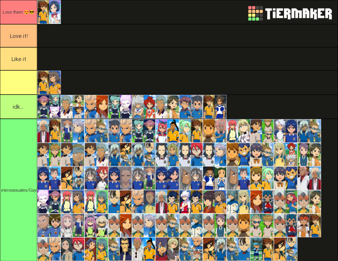ALL Inazuma Eleven Ships Tier List (Community Rankings) - TierMaker