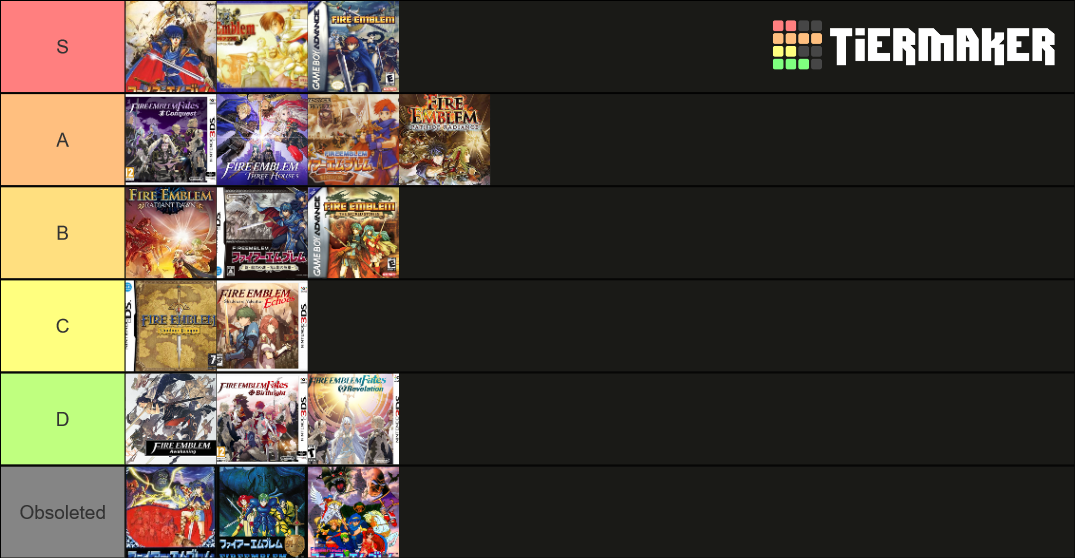 Fire Emblem Game Tier List (Community Rankings) - TierMaker