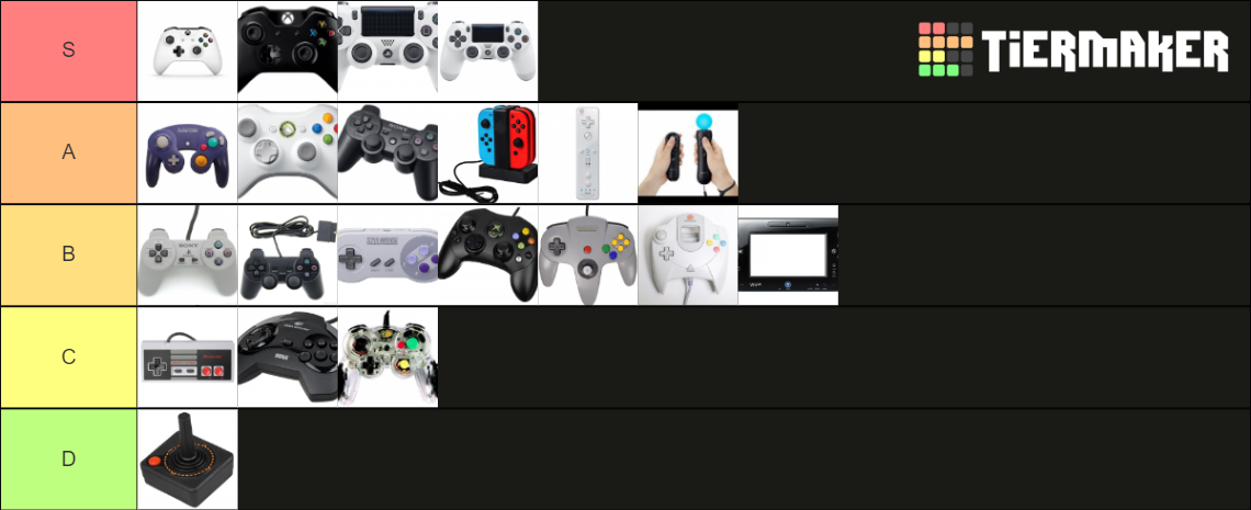 GAME CONTROLLERS Tier List (Community Rankings) - TierMaker