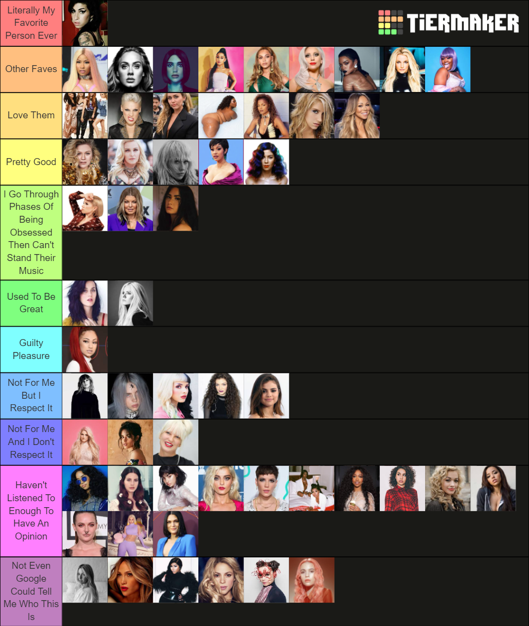POP DIVAS Tier List (Community Rankings) - TierMaker