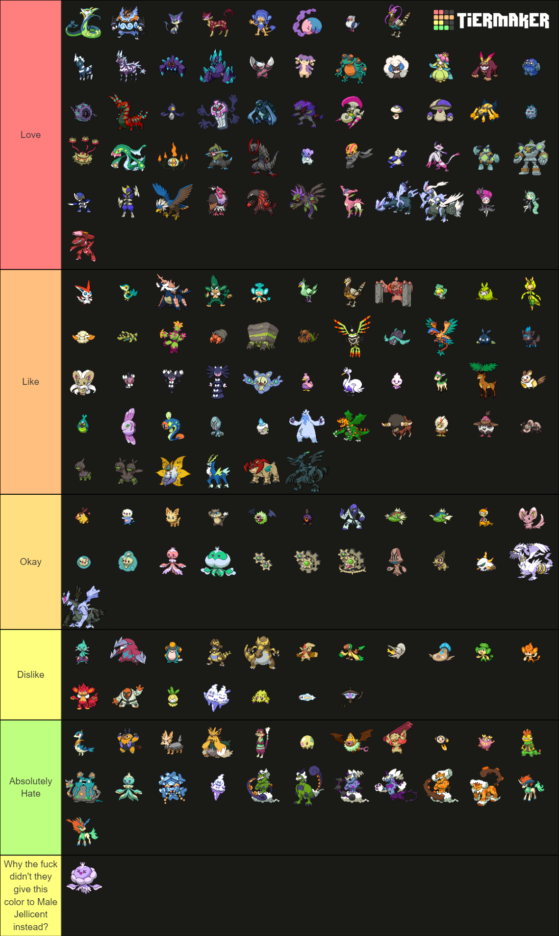 Generation 5 Shiny Pokemon Tier List (Community Rankings) - TierMaker