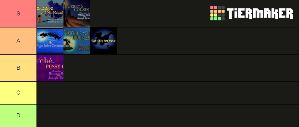 Tom and Jerry Academy Award Nominations Tier List (Community Rankings ...
