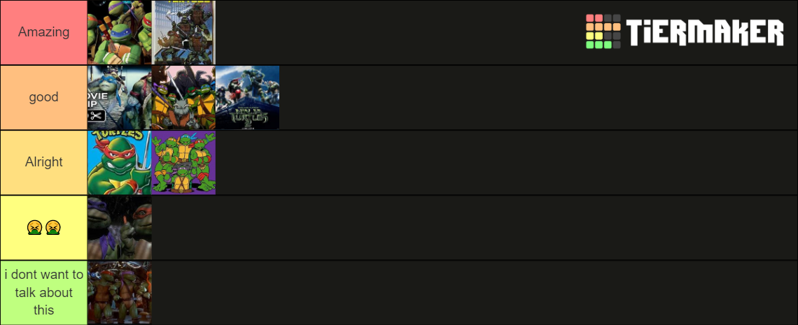 ninja turtles comics, series and movies Tier List (Community Rankings ...