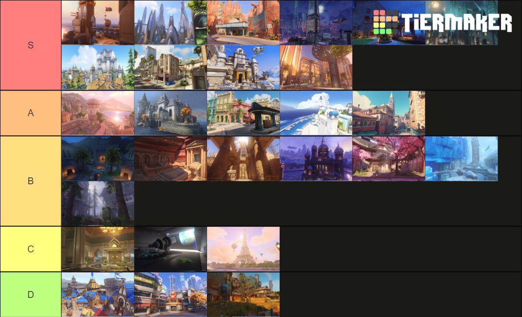 Overwatch Maps Tier List (Community Rankings) - TierMaker