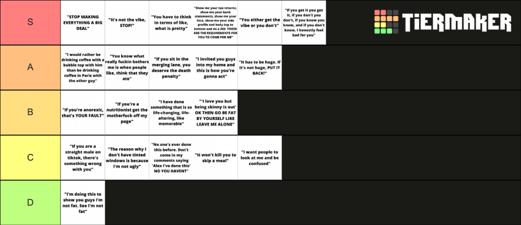 hrh collection quotes Tier List (Community Rankings) - TierMaker