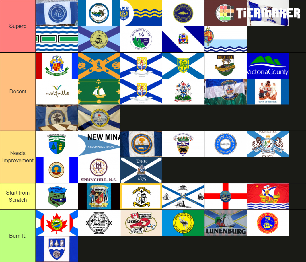 Local Government Flags of Nova Scotia Tier List (Community Rankings ...