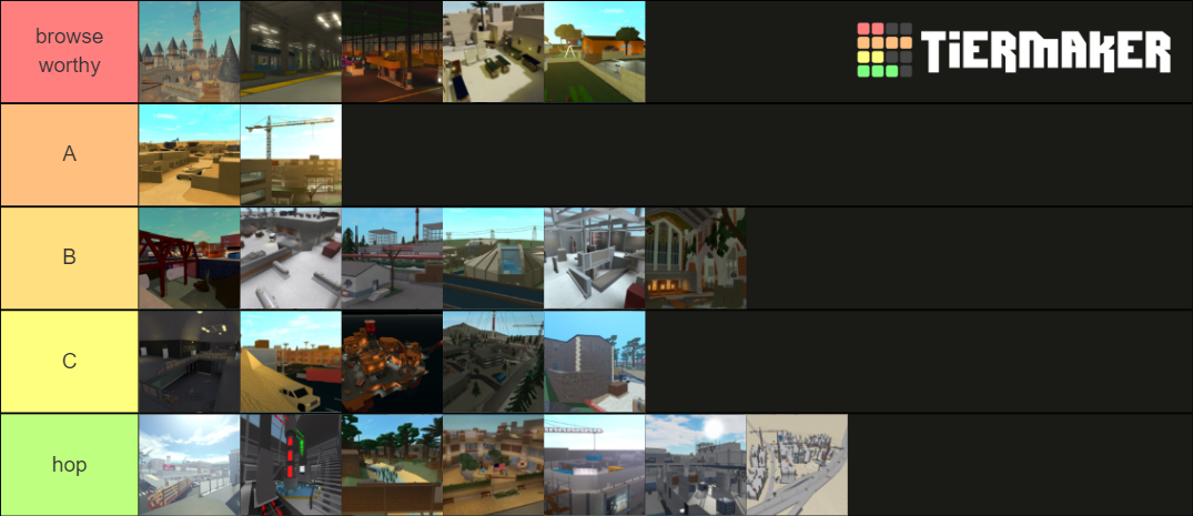 PF maps Tier List (Community Rankings) - TierMaker