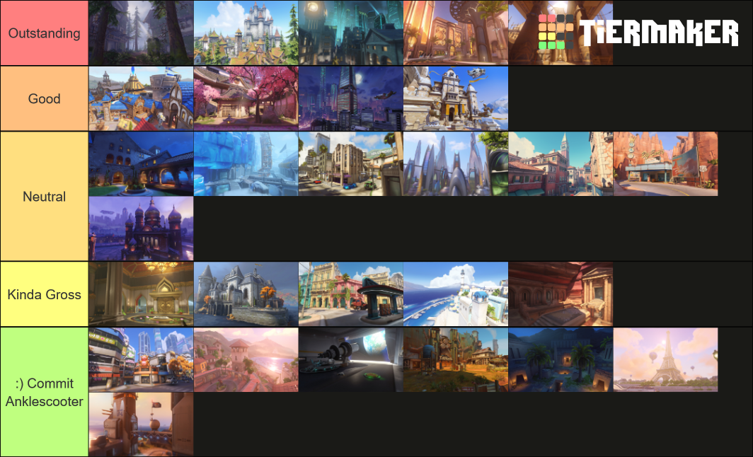 Overwatch Maps Tier List (Community Rankings) - TierMaker