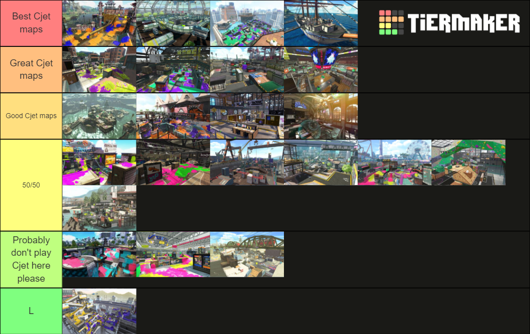 Splatoon 2 Maps Tier List (Community Rankings) - TierMaker