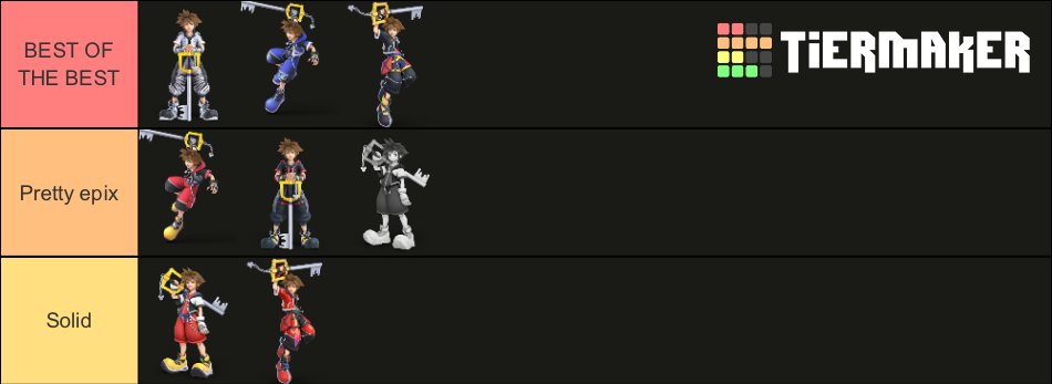 super smash bros ultimate sora alts Tier List (Community Rankings ...