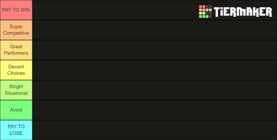T8 Premium 2021 Tier List (Community Rankings) - TierMaker
