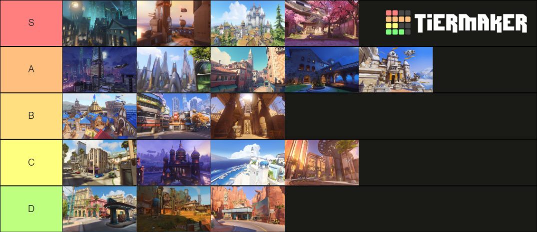 Overwatch Map (2021) Tier List (Community Rankings) - TierMaker