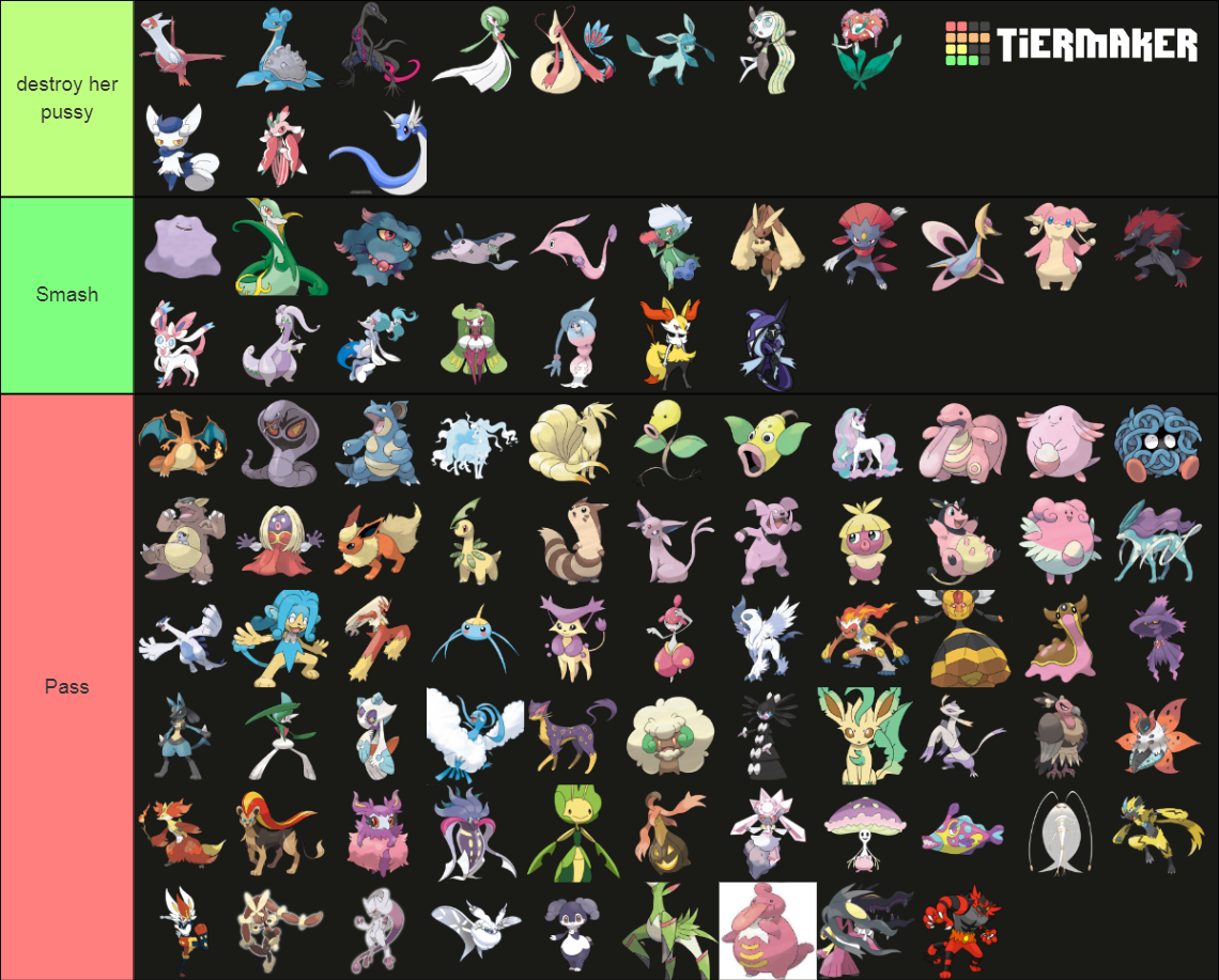 Pokemon Smash or Pass Tier List (Community Rankings) - TierMaker