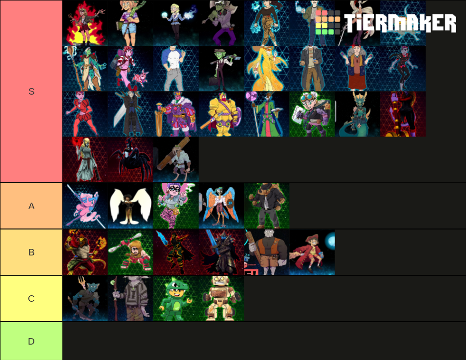 Dimension 20 Player Characters (seasons 1-7) Maker Tier List (Community ...