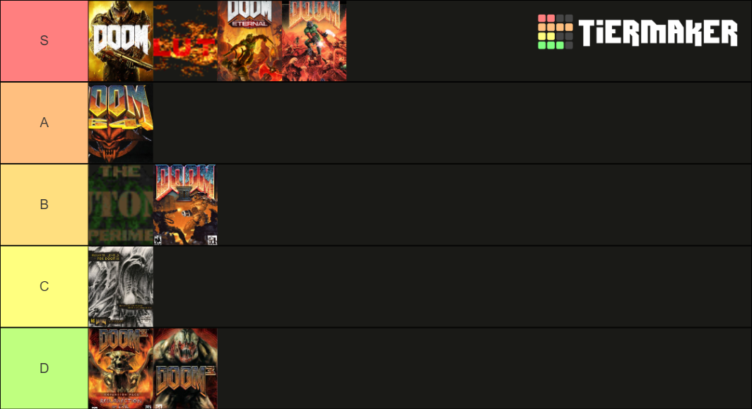 Doom Games Tier List (Community Rankings) - TierMaker