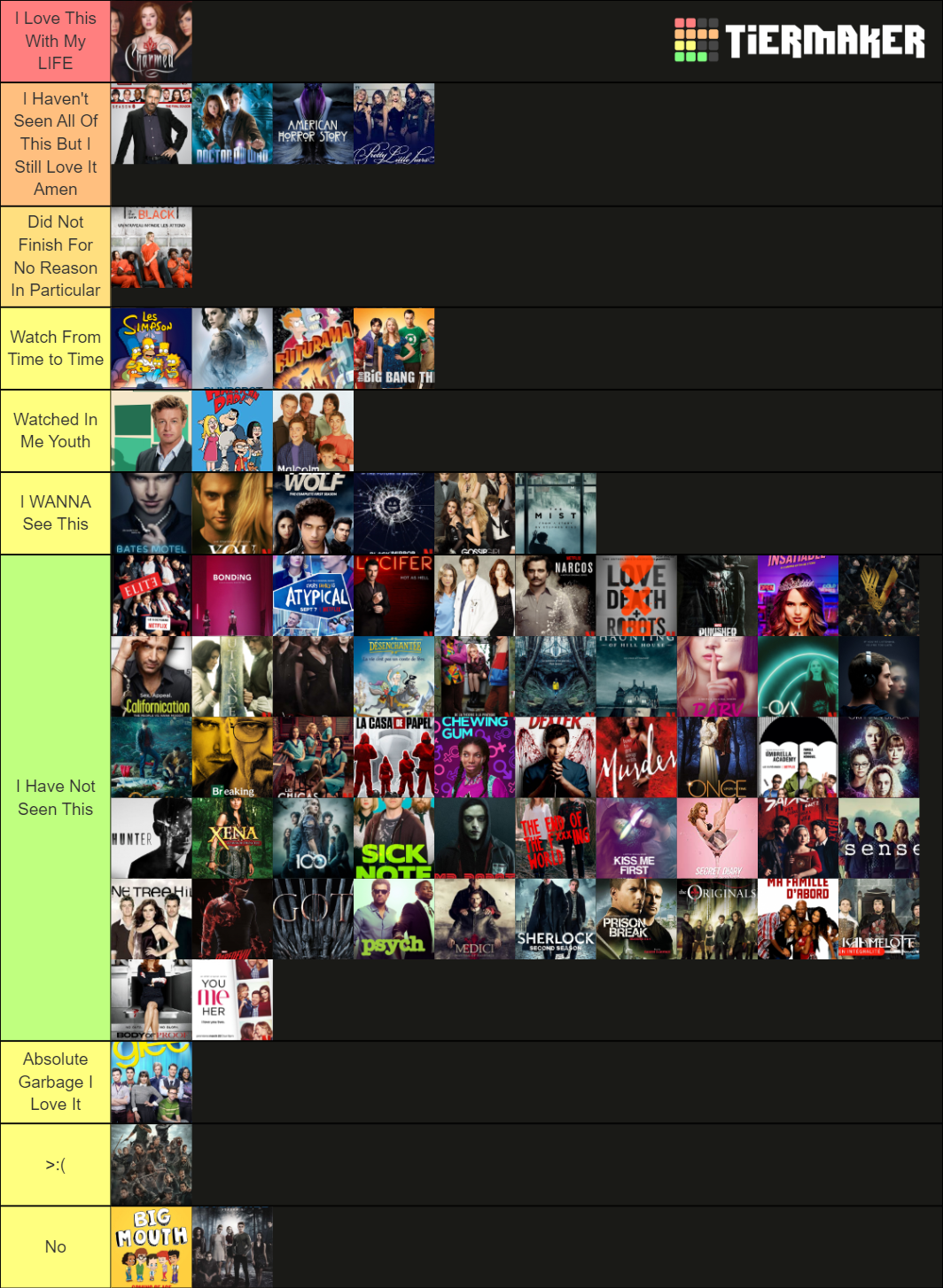 TV series and Netflix Tier List (Community Rankings) - TierMaker