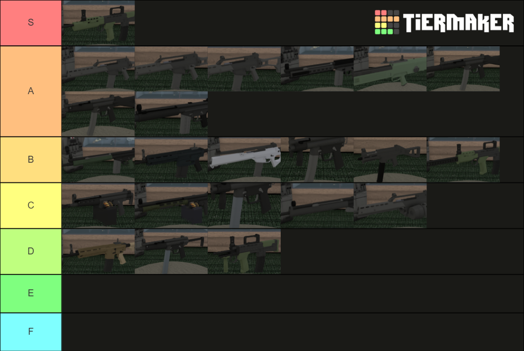 Phantom Forces HK guns Tier List (Community Rankings) - TierMaker