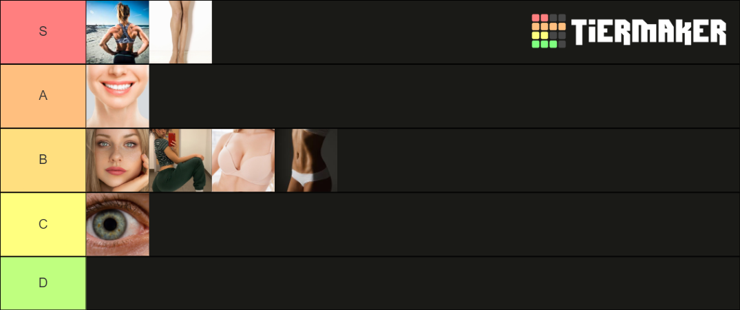 Most attractive body parts Tier List (Community Rankings) - TierMaker