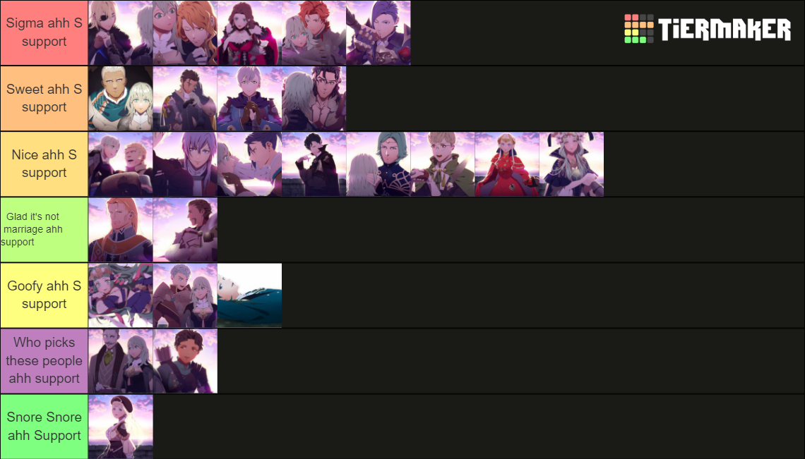 Fire Emblem Three Houses: S-Support Art Tier List (Community Rankings ...