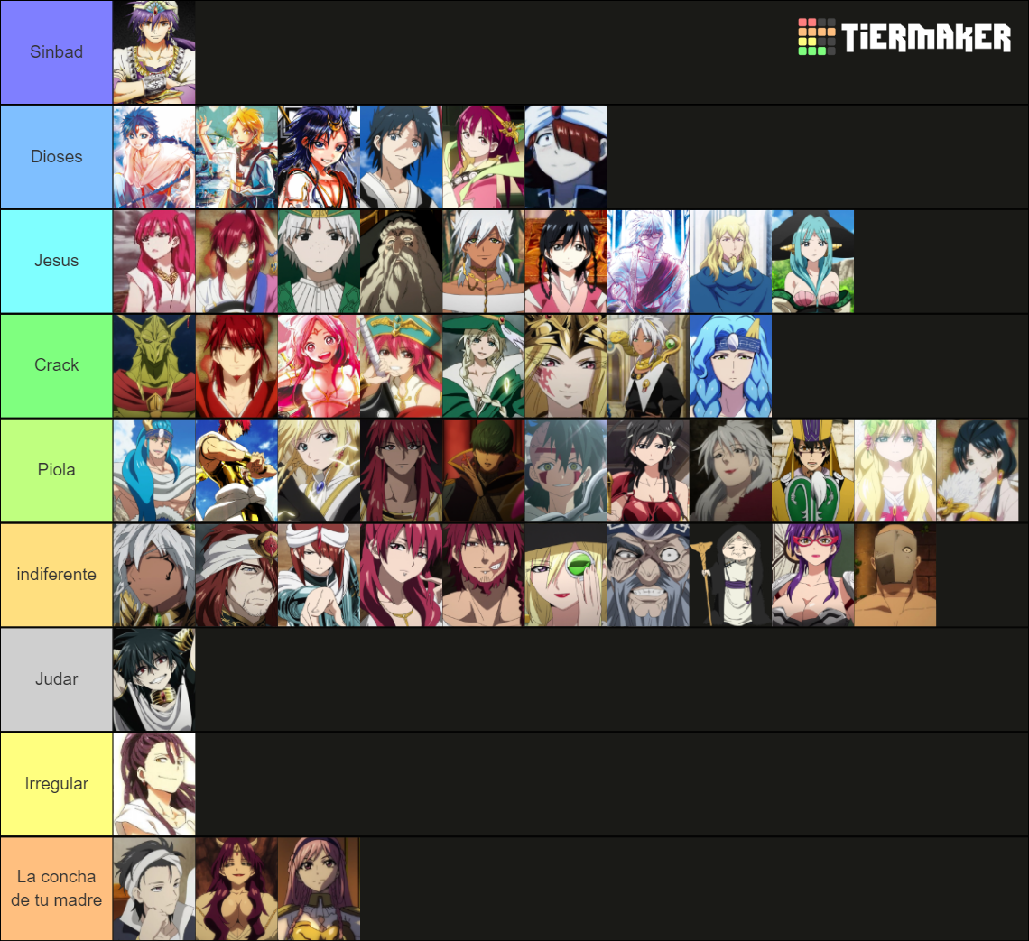 Magi Characters Tier List (Community Rankings) - TierMaker
