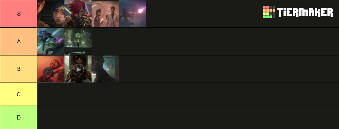 Arcane Episodes Tier List (Community Rankings) - TierMaker