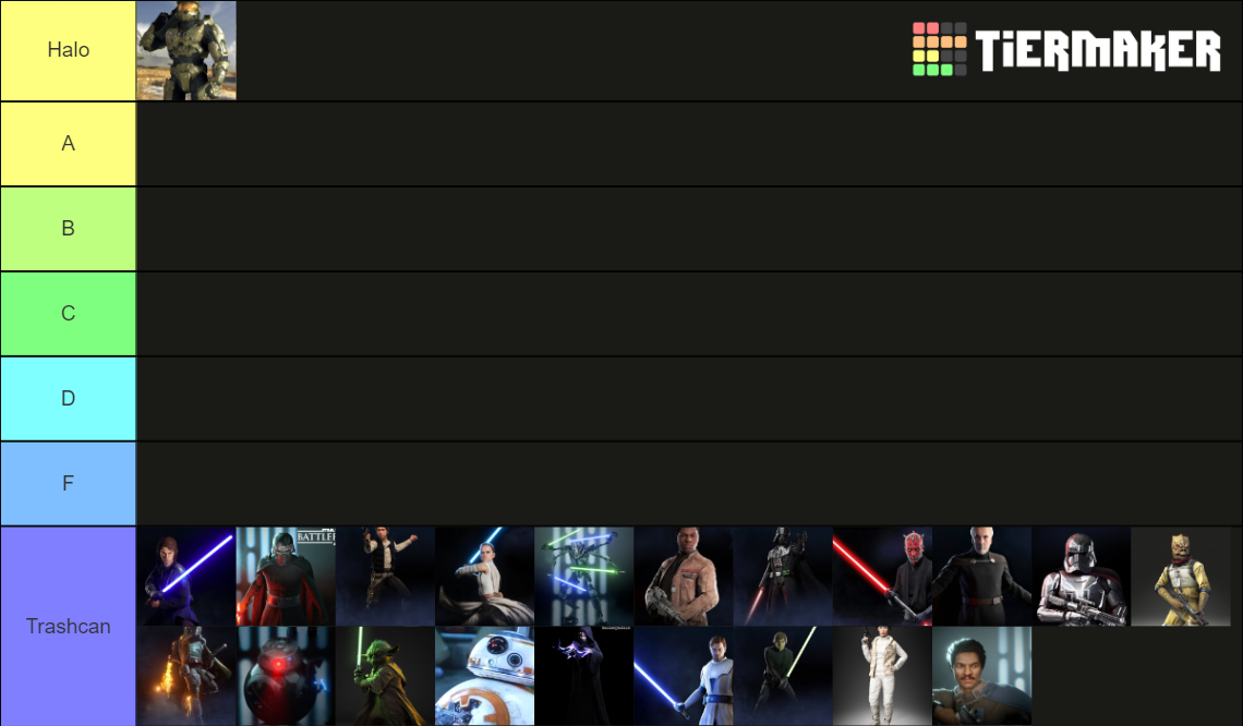 Battlefront 2: Hero Tier List (Community Rankings) - TierMaker