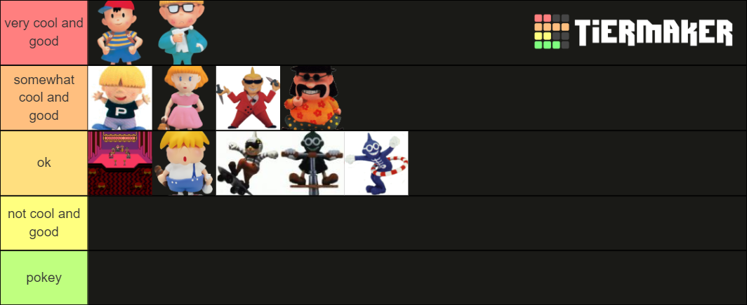 earthbound characters Tier List (Community Rankings) - TierMaker
