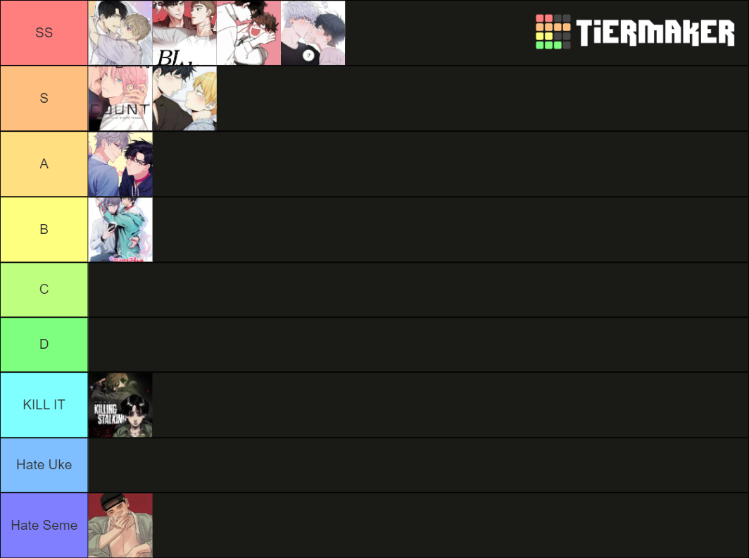 Yaoi Manga/Manhwa/Manhua/Webtoon Tierlist Tier List (Community Rankings ...