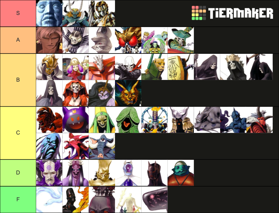 shin megami tensei III : bosses Tier List (Community Rankings) - TierMaker