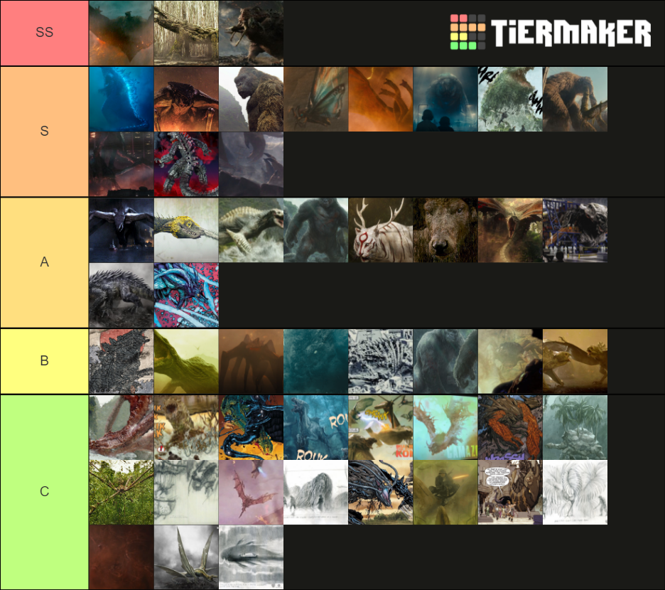 Monsterverse Era Kaiju Tier List (Community Rankings) - TierMaker