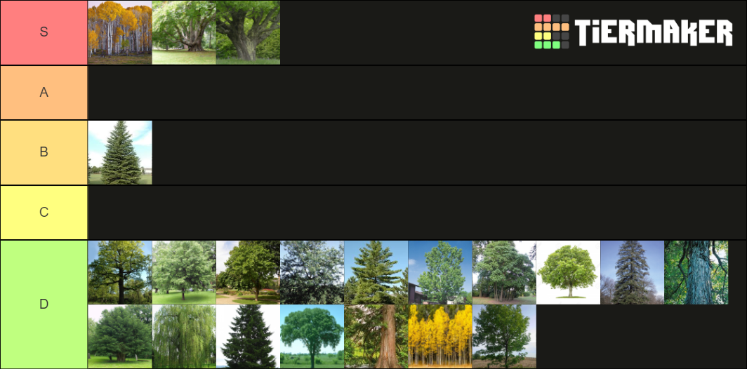 Trees Tier List (Community Rankings) - TierMaker