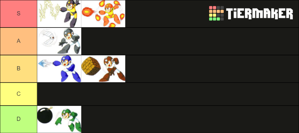 Mega Man Special Weapons Ranked Tier List (Community Rankings) - TierMaker