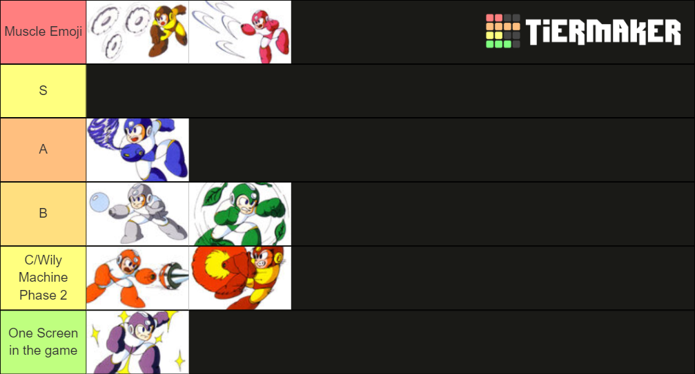 Mega Man Special Weapons Ranked Tier List (Community Rankings) - TierMaker