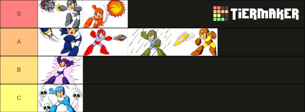 Mega Man Special Weapons Ranked Tier List (Community Rankings) - TierMaker
