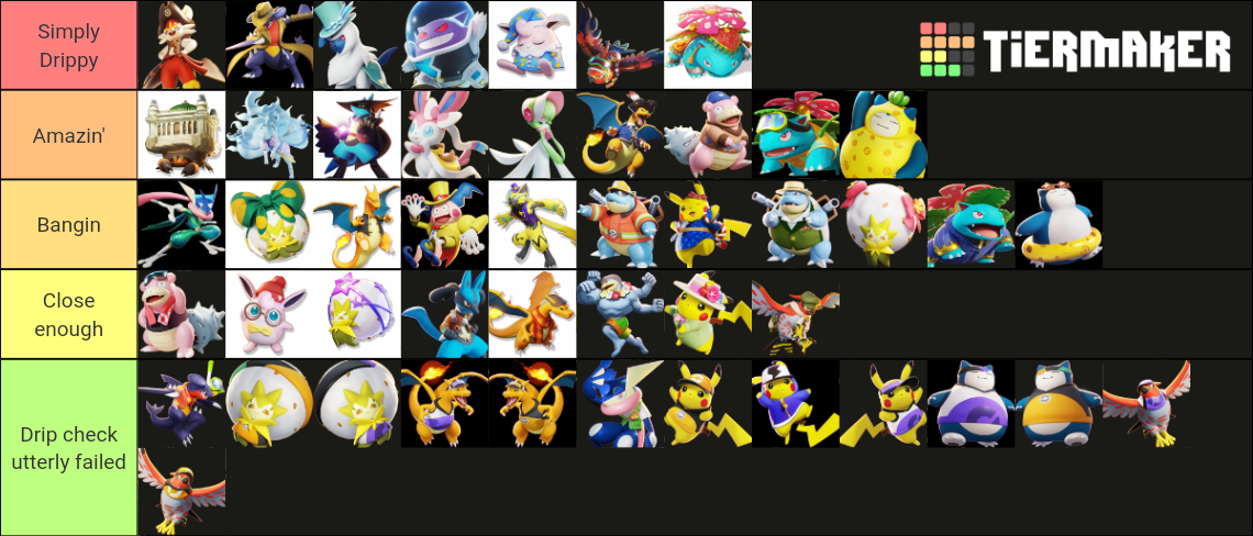 Pokémon Unite Holowear ( + Leaked Holowears) Tier List (Community Rankings) - TierMaker