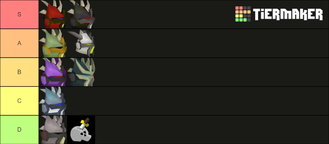 Slayer Helmet Recoulor OSRS OSRS Tier List (Community Rankings) - TierMaker