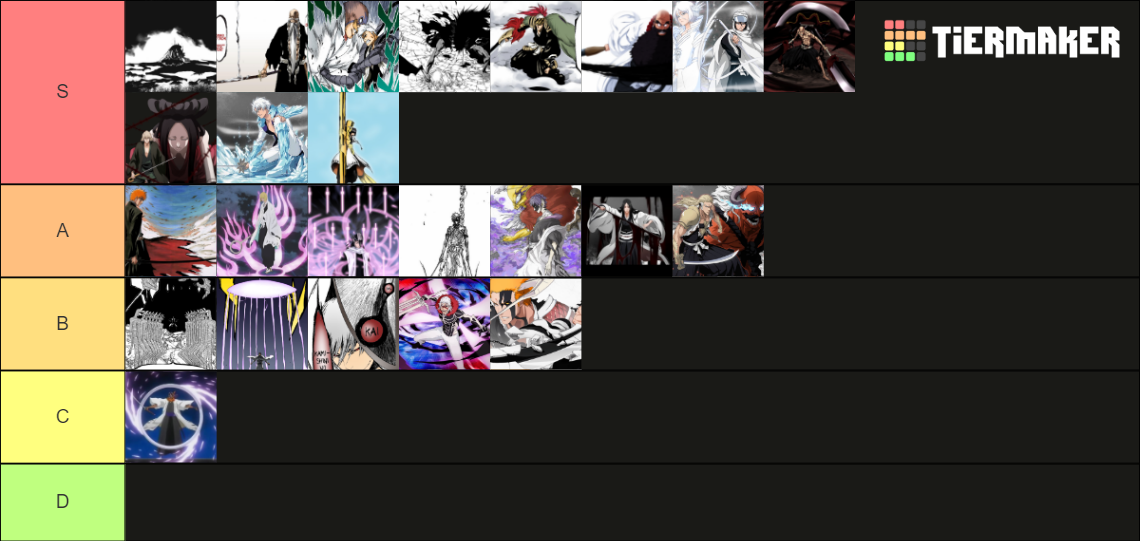 Favorite Bleach Bankai Tier List (Community Rankings) - TierMaker