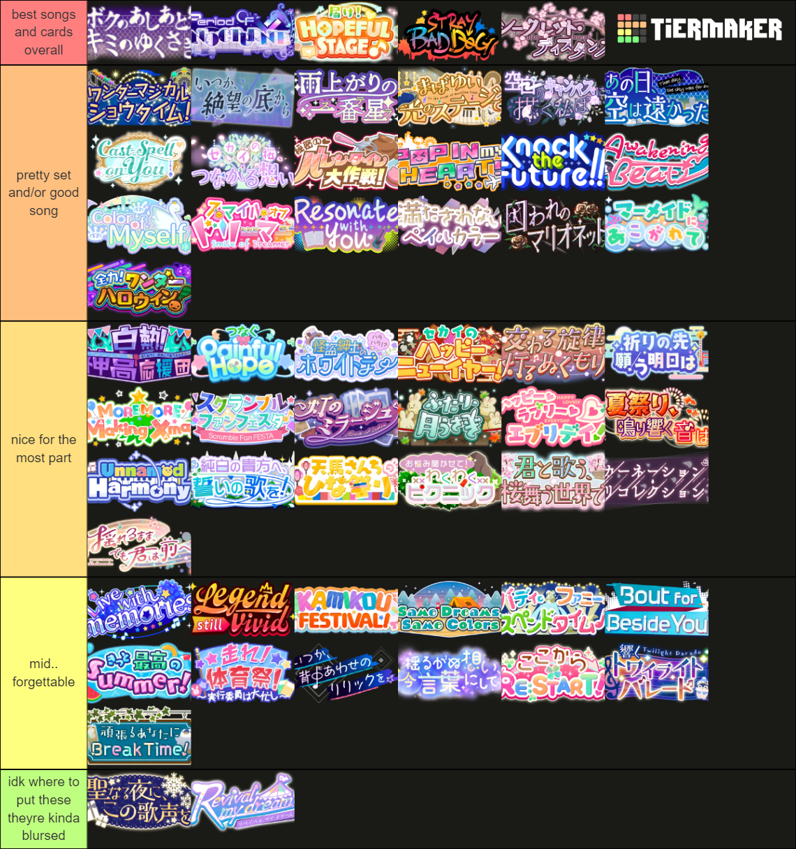 project sekai event (-白熱!神高応援団!) Tier List (Community Rankings) - TierMaker project sekai event (-白熱!神高応援団!) Tier List (Community Rankings) - TierMaker