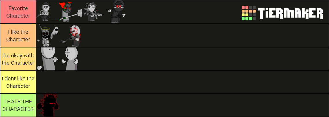 Madness Combat Character . Tier List (Community Rankings) - TierMaker