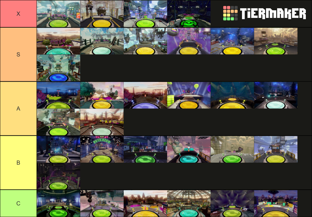 Splatoon Octo Valley levels Tier List (Community Rankings) - TierMaker