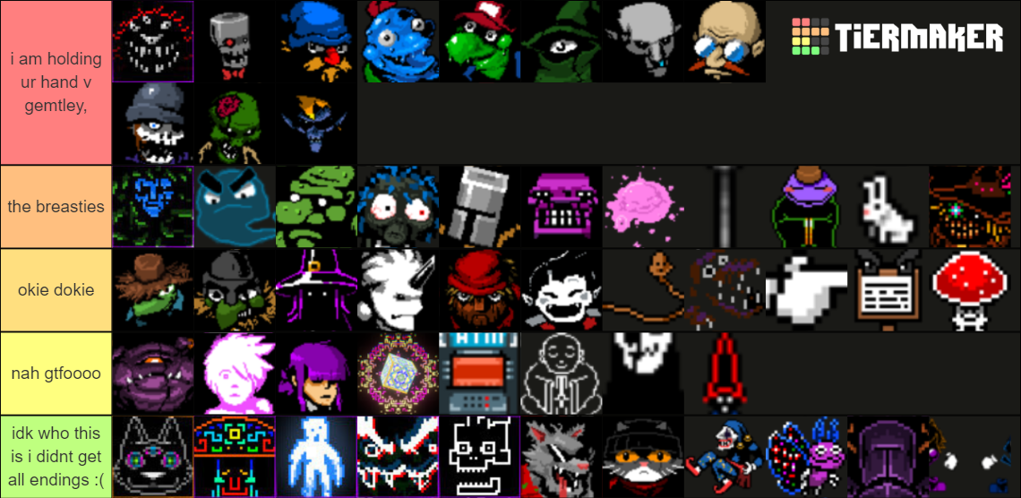 Everhood Characters Tier List (Community Rankings) - TierMaker