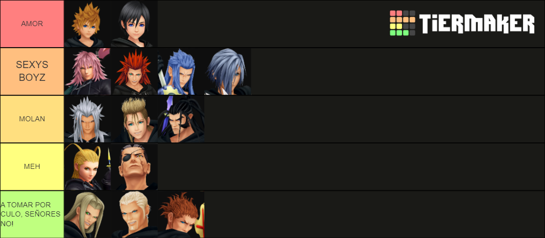 Organization XIII Members Tier List (Community Rankings) - TierMaker