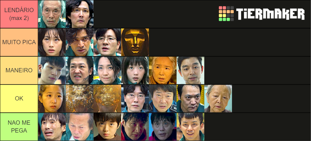 Squid game Tier List (Community Rankings) - TierMaker
