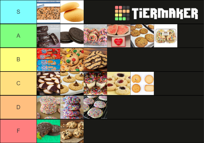 Cookie Tier List (Community Rankings) - TierMaker