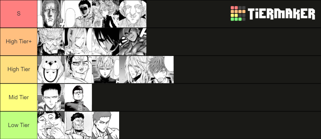 OPM S class Hero Tier List (Community Rankings) - TierMaker