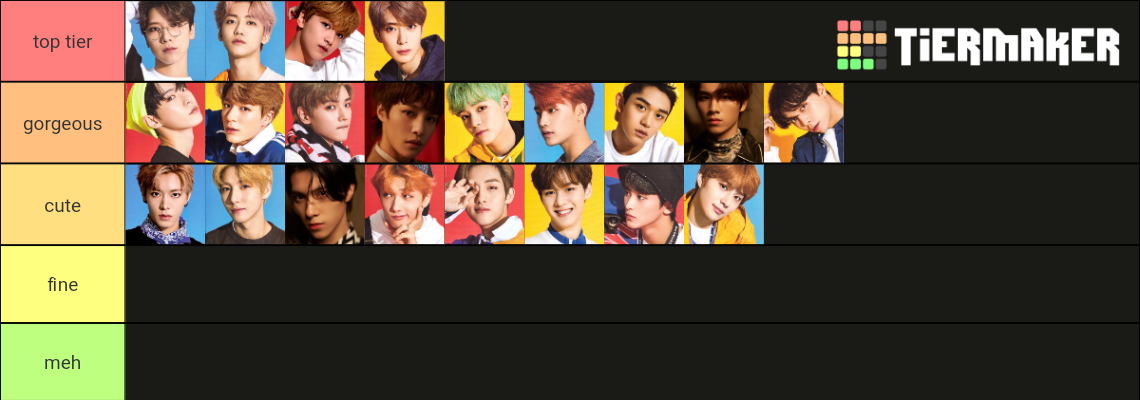 nct visuals Tier List (Community Rankings) - TierMaker