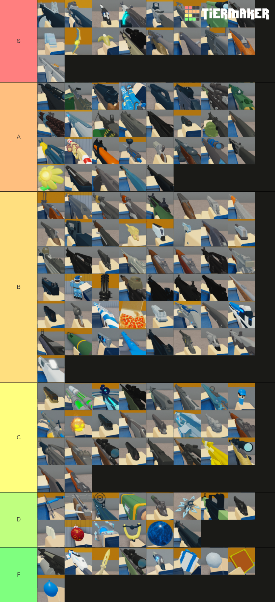 Arsenal Weapons Tierlist Updated 2021 Tier List (Community Rankings ...