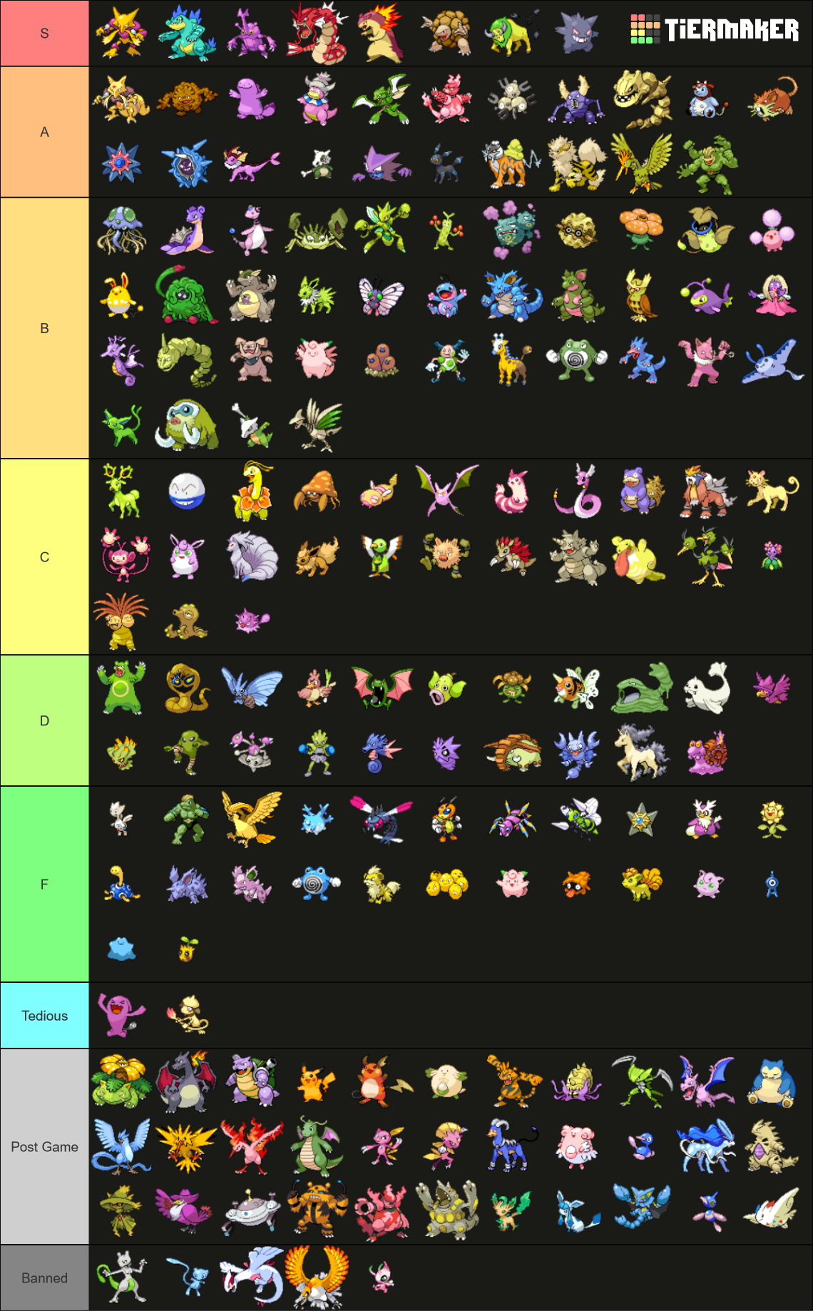 Shiny HGSS Pokemon Tier List (Community Rankings) - TierMaker