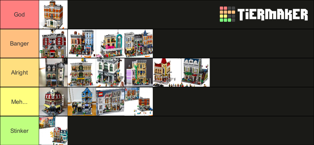 Lego Modulars up to 2021 Tier List (Community Rankings) - TierMaker
